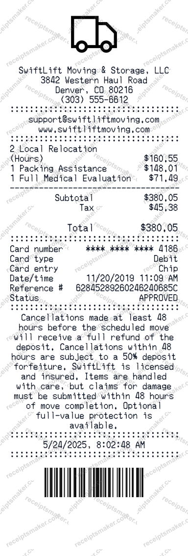 Free Service Receipt Generator - Cleaning, Repair, Freelance & More ...